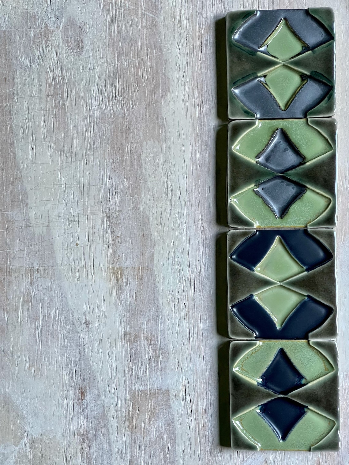 Ceramic Tile 4x4 Sculpture for Backsplash Kitchen Bath | Etsy