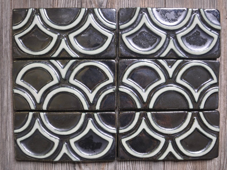 3x6 Handmade Ceramic Subway Tile Kitchen Backsplash 1 SQ FT | Etsy