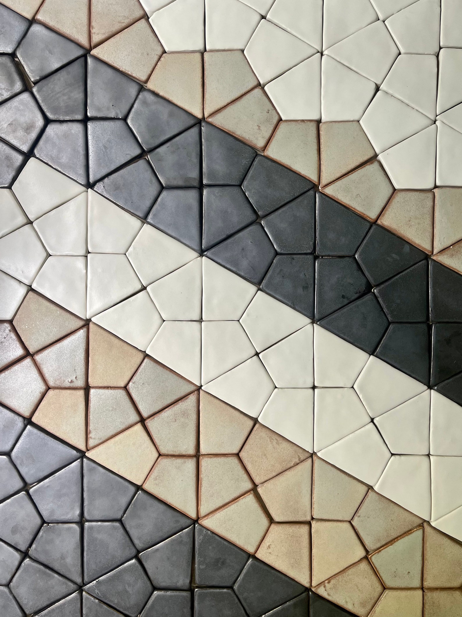 3x4 Geometric Kite Handmade Ceramic Tile Kitchen Backsplash 1 - Etsy