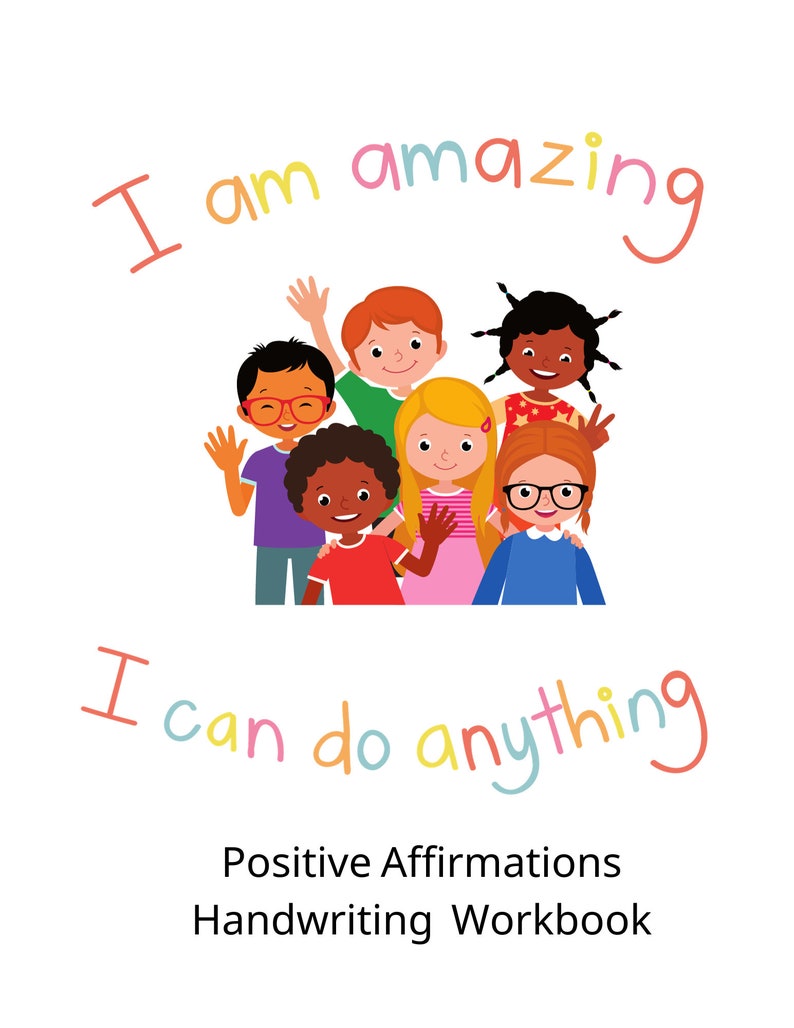 Positive Affirmations Handwriting Workbook - Etsy