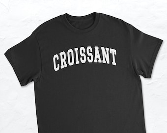 Croissant T Shirt - Etsy