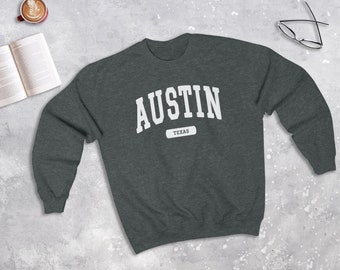 Austin Sweatshirt Retro Graphic Texas Sweatshirt Austin TX - Etsy