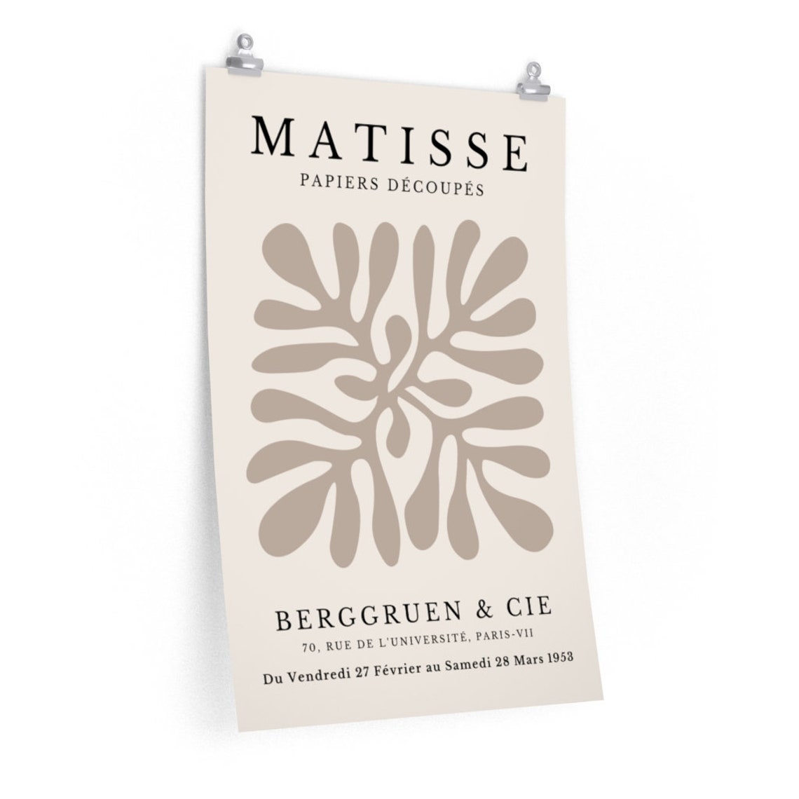 Henri Matisse Premium Matt Poster Papiers Découpés Poster - Etsy.de