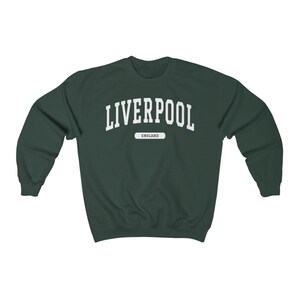 Liverpool England College Style Sweatshirt, Liverpool Sweater - Etsy