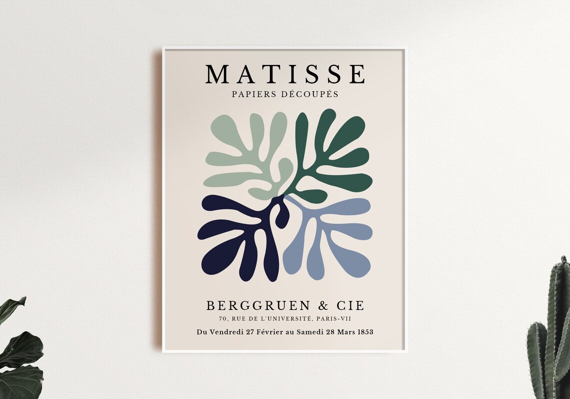 Henri Matisse Premium Matte Poster Papiers Découpés Poster - Etsy