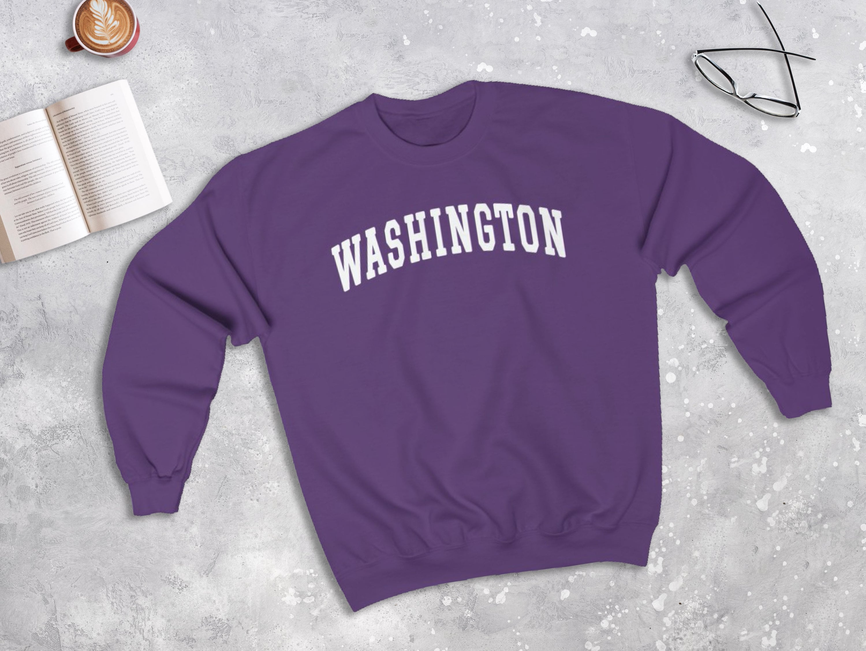 Washington College Style Sweatshirt Washington Sweater | Etsy