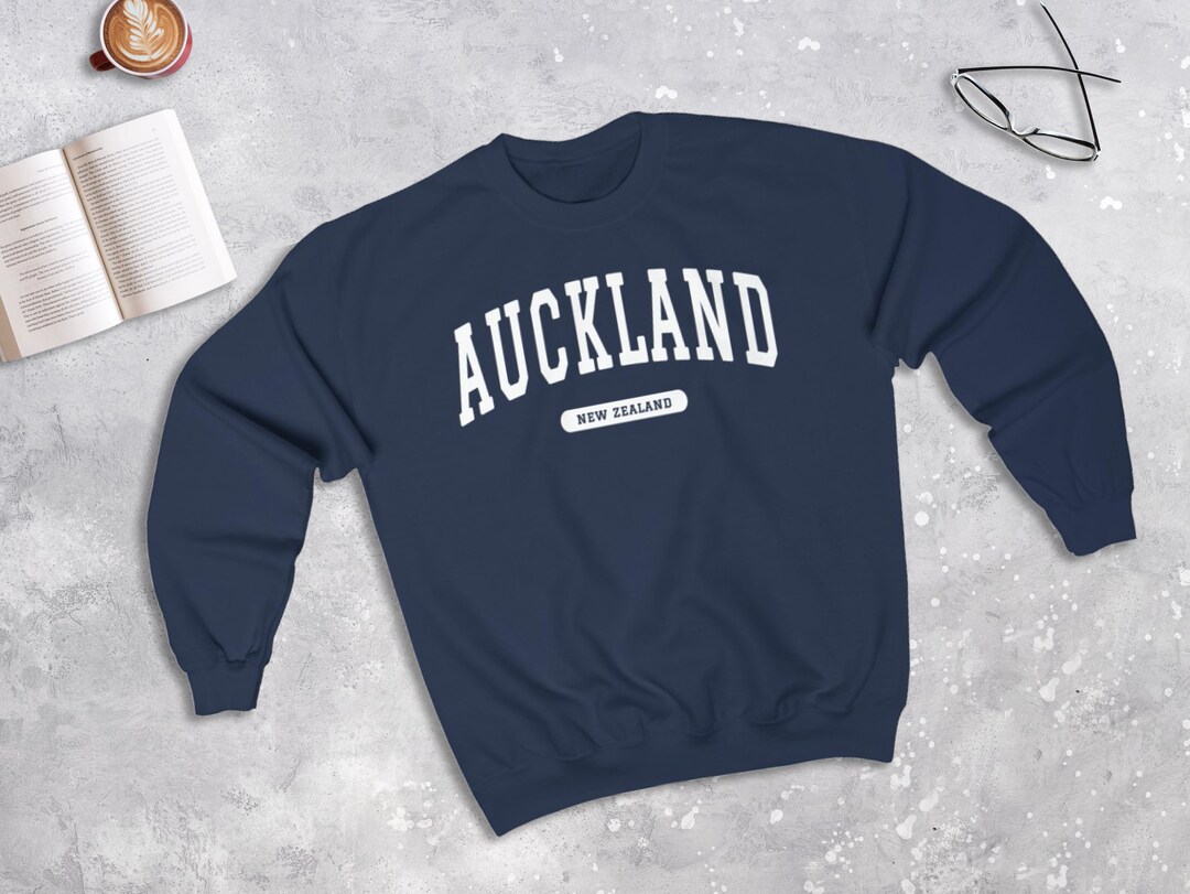 Auckland New Zealand College Style Sweatshirt, Auckland NZ Sweater - Etsy