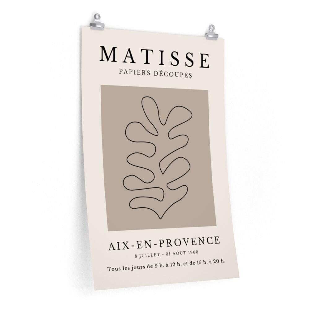 Henri Matisse Premium Matte Poster Papiers Découpés Poster | Etsy