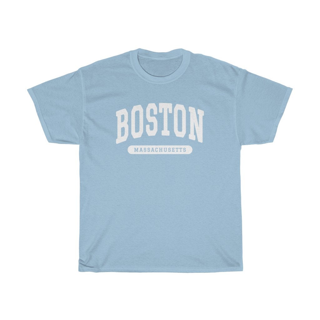 Boston Massachusetts College Style T-shirt - Etsy