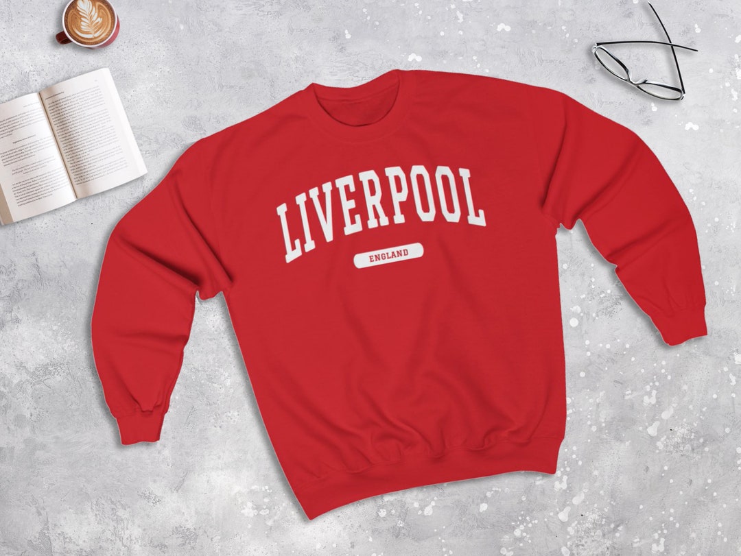 Liverpool England College Style Sweatshirt, Liverpool Sweater - Etsy