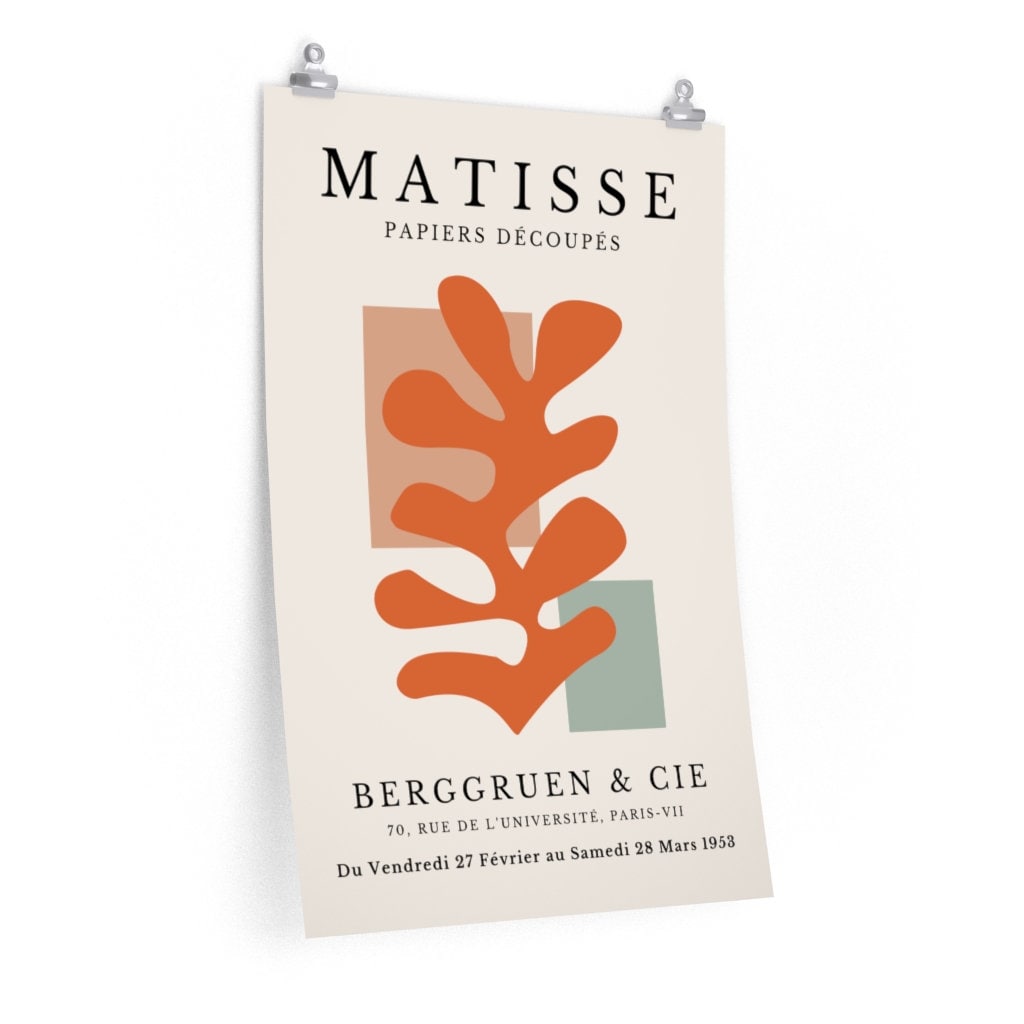 Henri Matisse Premium Matte Poster Papiers Découpés Poster | Etsy