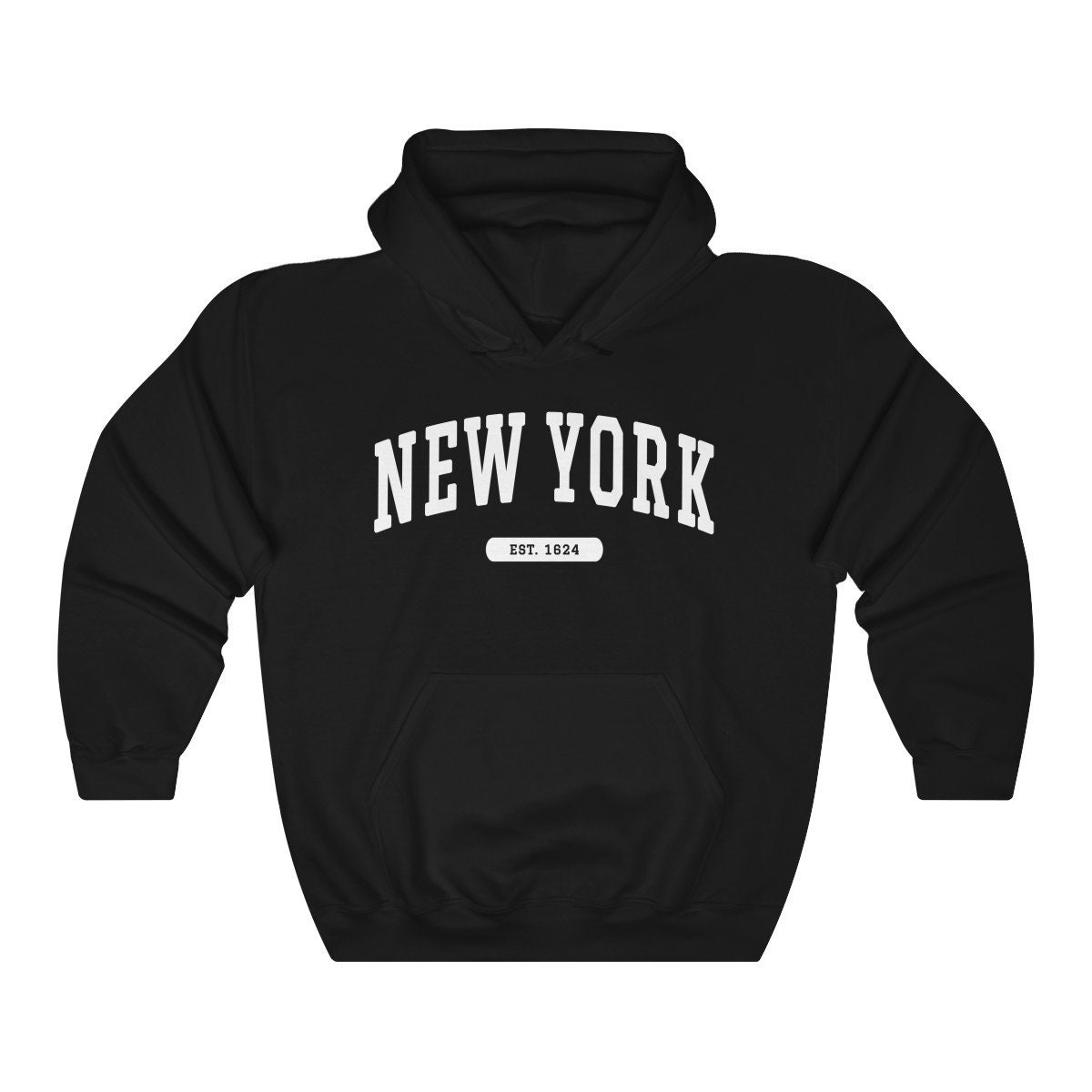 New York 1624 College Hooded Sweatshirt | Etsy