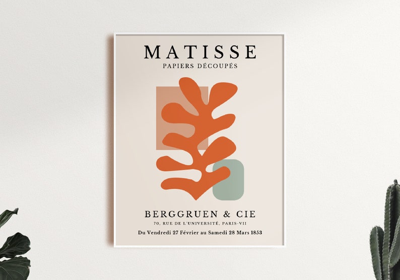 Henri Matisse Premium Matte Poster Papiers Découpés Poster | Etsy