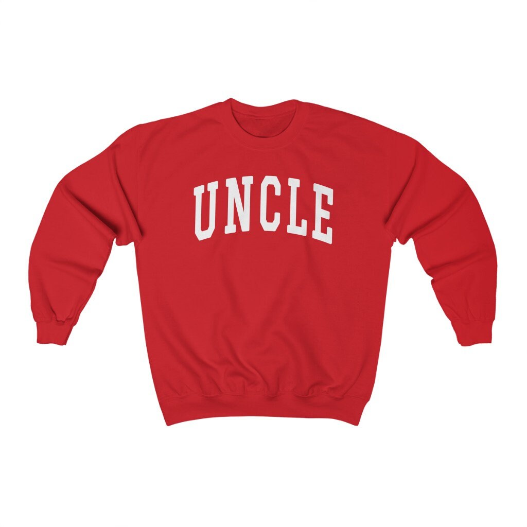 Uncle College Style Sweatshirt Gender Reveal Uncle Sweater | Etsy