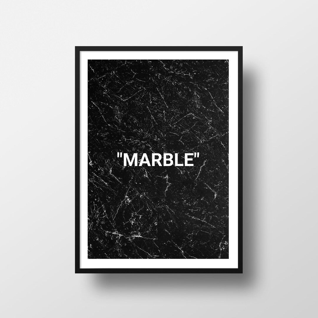 Marble Poster, Quotation Marks Wall Art, Marble Texture Poster, White ...