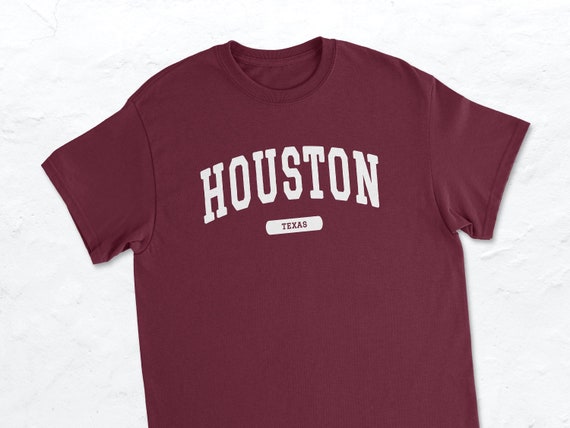 Houston Texas College Style T-Shirt | Etsy