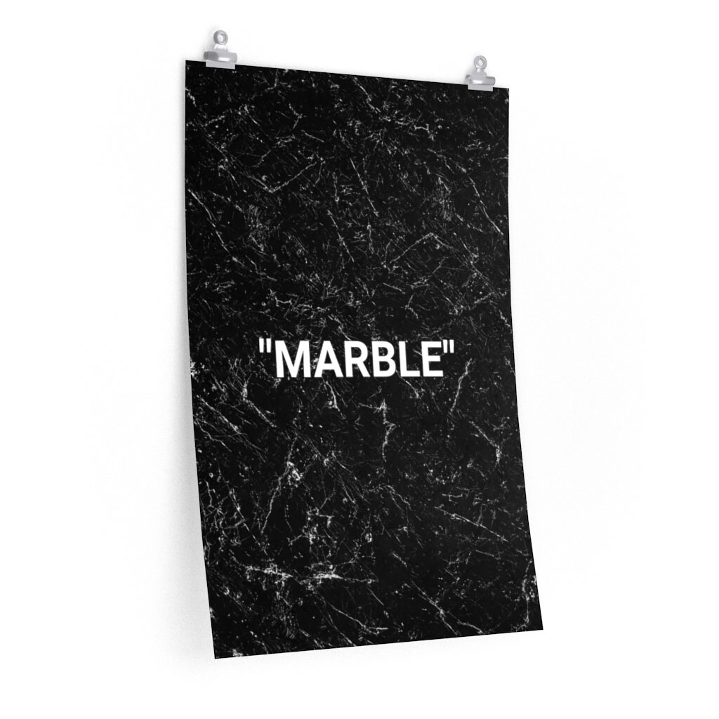 Marble Poster Quotation Marks Wall Art Marble Texture | Etsy