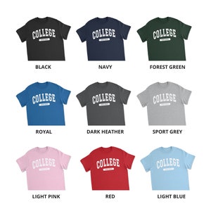 Custom Personalized College Style T-shirt, Customized T-shirt, Custom ...