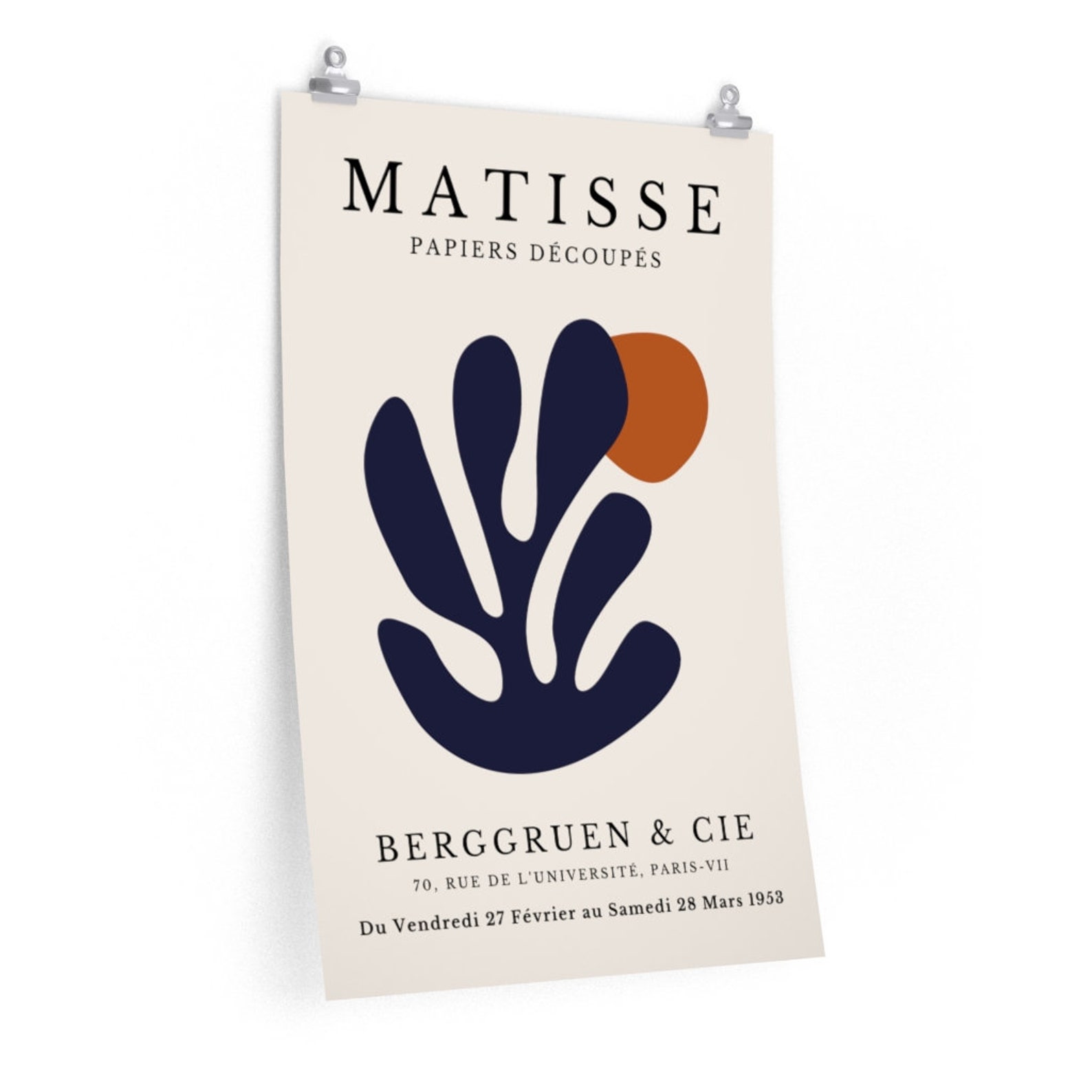 Henri Matisse Premium Matte Poster Papiers Découpés Poster - Etsy