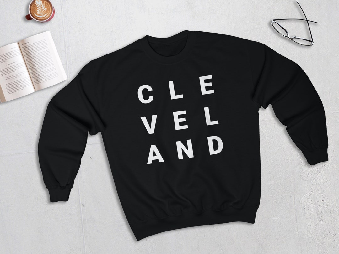 Cleveland Letters Sweatshirt, Cleveland Shirt, Ohio Sweater - Etsy