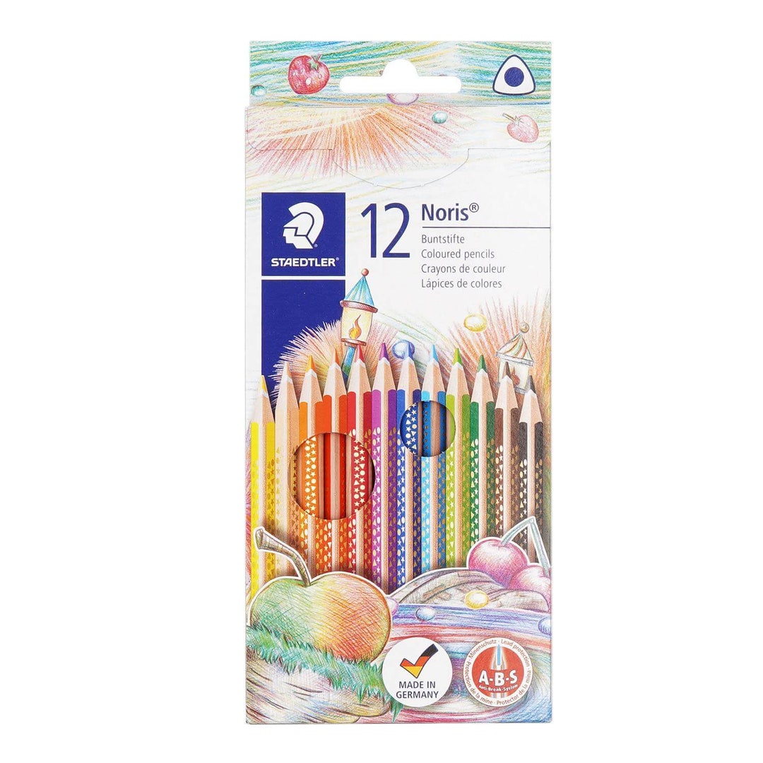 Set of 12 Pens Staedtler Coloured Pencils, Shatterproof Pencil Case and ...