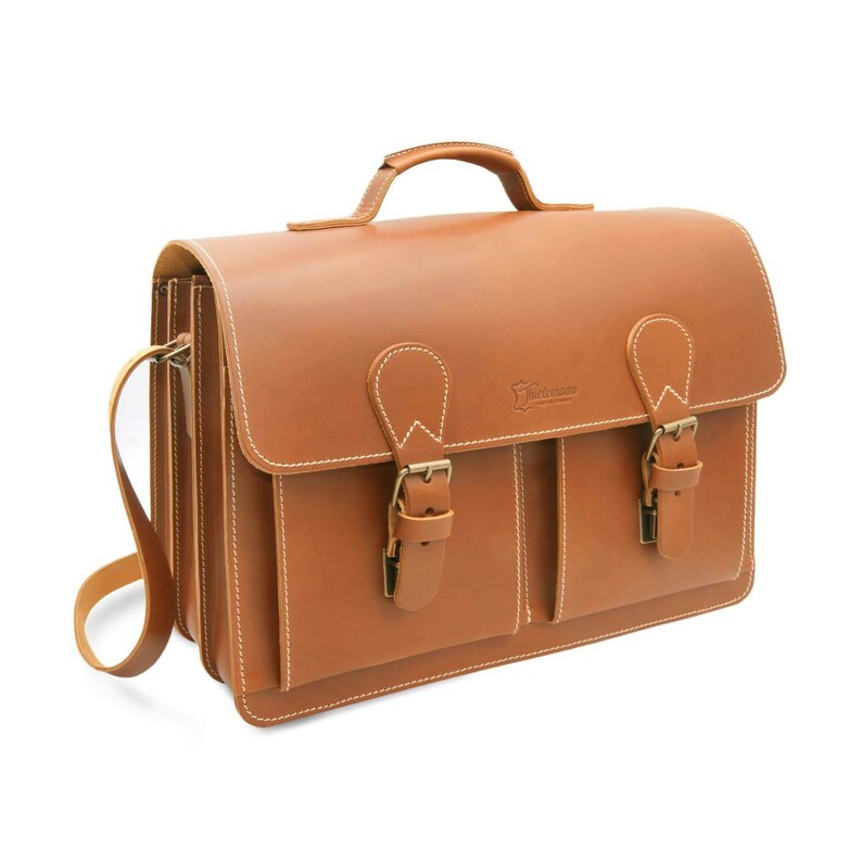 Briefcase "palermo" Made of Leather for Teachers, Graduates, Bosses ...