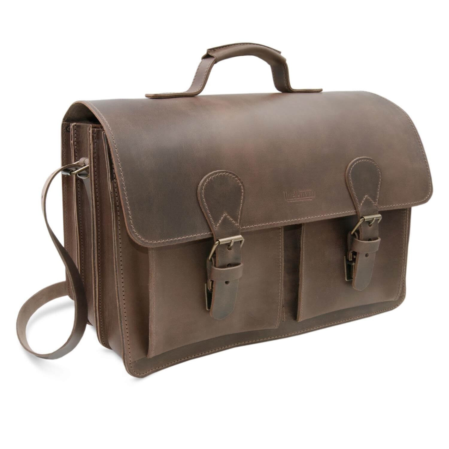 Briefcase "palermo" Made of Leather for Teachers, Graduates, Bosses ...