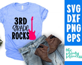 Third Grade Rocks Png - Etsy