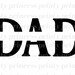 Dad SVG, Father Svg, Father's Day Svg, Dad Split Name Frame Svg, Dad ...
