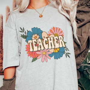 Floral Teacher PNG, Flower Teacher Png, Boho Sublimation, Png, Teacher ...