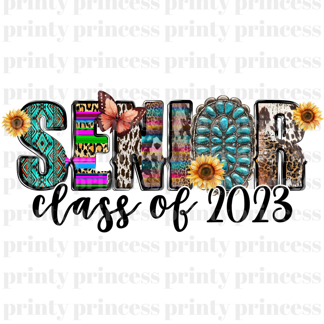 Senior PNG Class of 2023 Sublimation Design Leopard Graduate Png ...