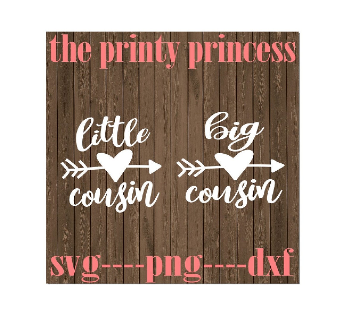 Cousin Design Svg Baby Png Dxf Cut File Cricut Silhouette - Etsy