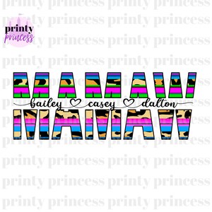 Mamaw PNG, Split Mamaw Frame Png, Mother's Day Png Bundle, Mom ...