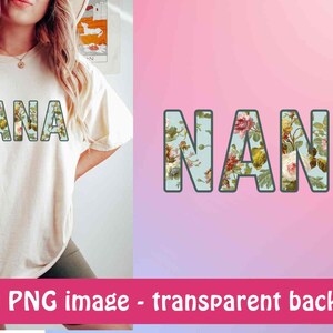 Floral Nana PNG, Retro Nana Png, Boho Sublimation, Png, Grandma Png, Mothers Day PNG, Mom ...
