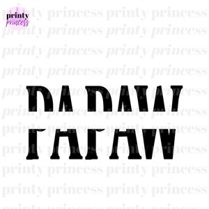 Papaw SVG, Grandpa Svg, Father's Day Svg, Papaw Split Name Frame Svg ...