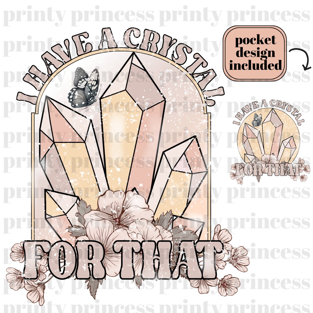 Crystal Lover PNG Crystal Sublimation Design Vintage Spiritual Design ...