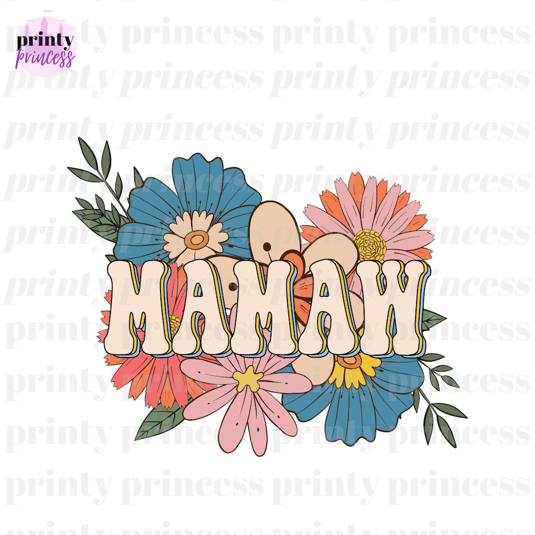 Retro Mamaw PNG, Mamaw Download, Mother's Day Design, Mom Png, Grandma ...