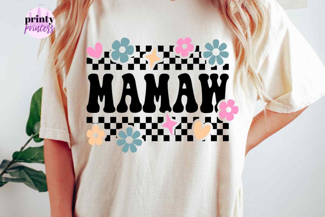 Mamaw Svg, Retro PNG Sublimation Files, Mamaw Iron on Design Instant ...