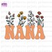 Floral Nana PNG, Retro Nana Png, Boho Sublimation, Png, Grandma Png, Mothers Day PNG, Mom ...