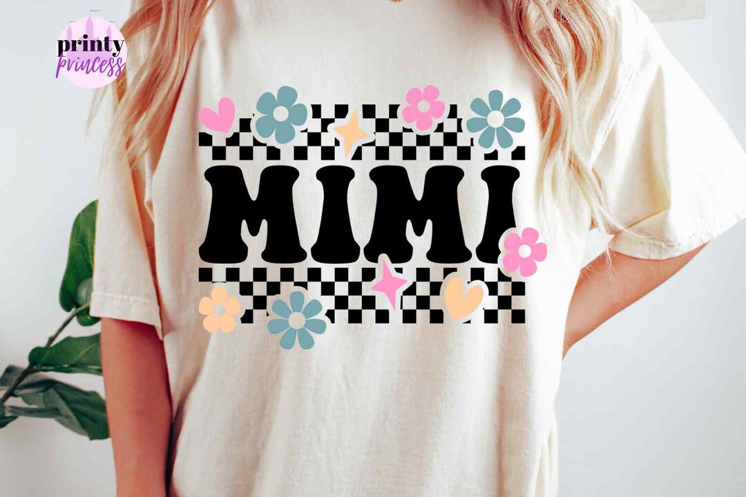 Mimi Svg, Retro PNG Sublimation Files, MIMI Iron on Design Instant ...