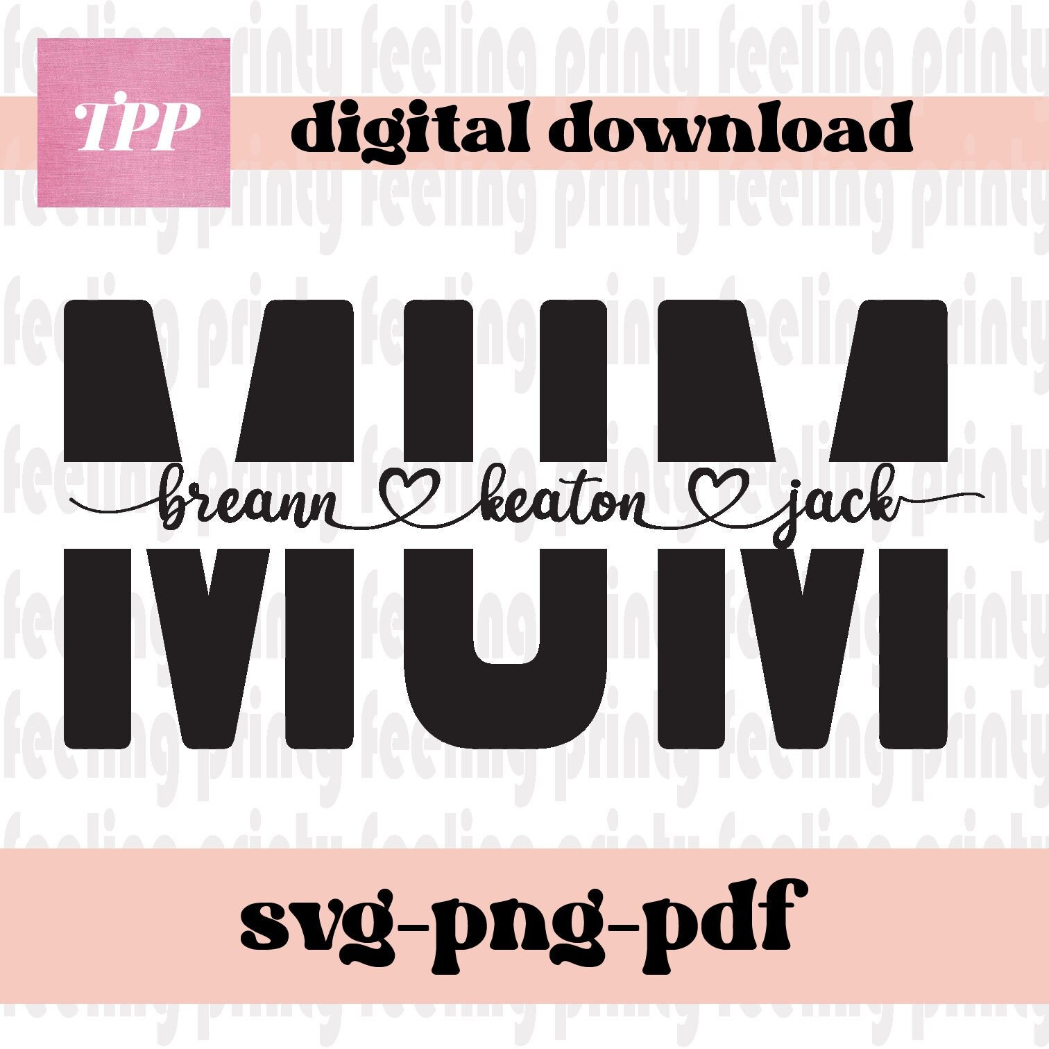 Mum SVG PNG PDF Split Mum Frame Svg Mother's Day Svg - Etsy Canada