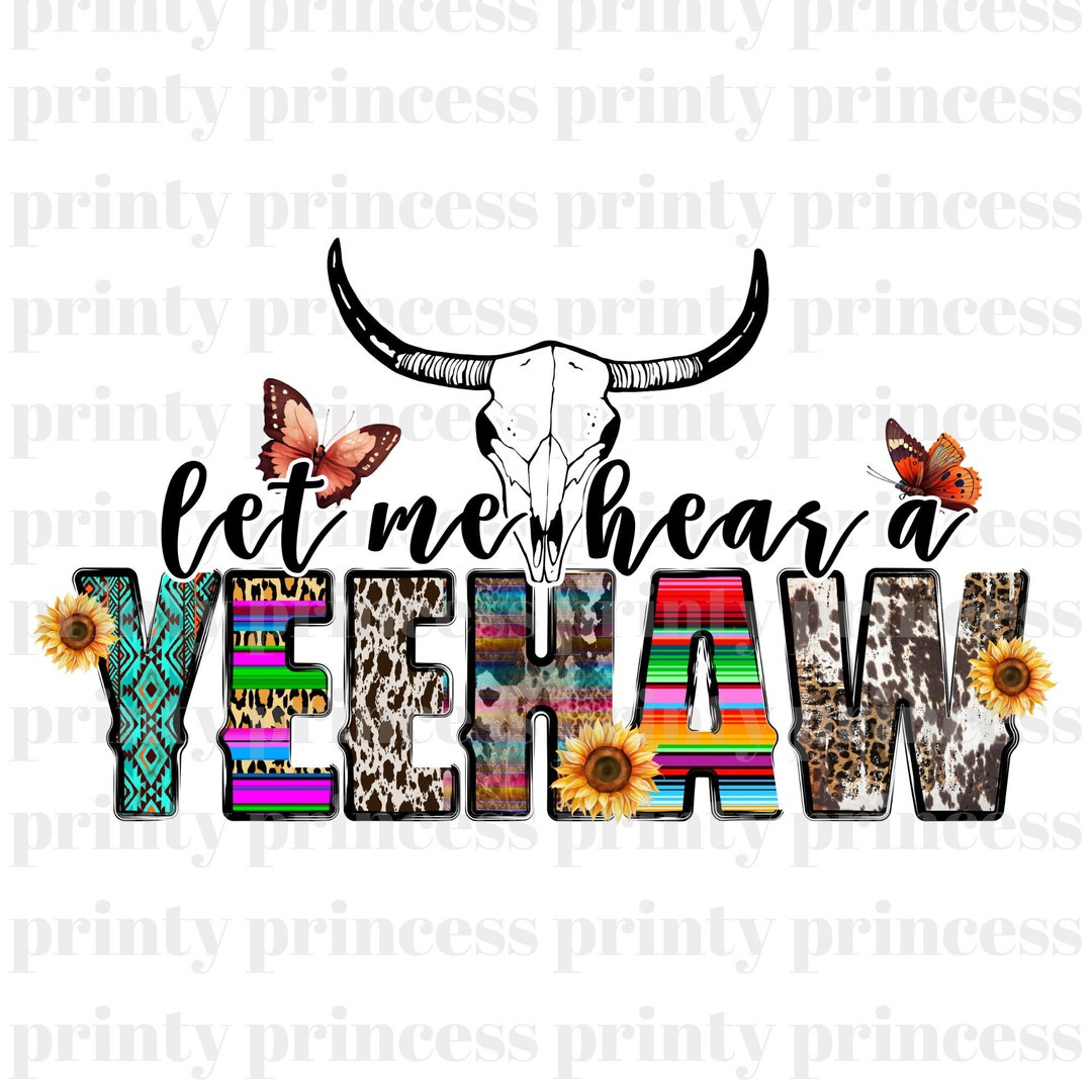 Yeehaw PNG, Western Png, Cowhide Design File, Leopard Print, Country ...