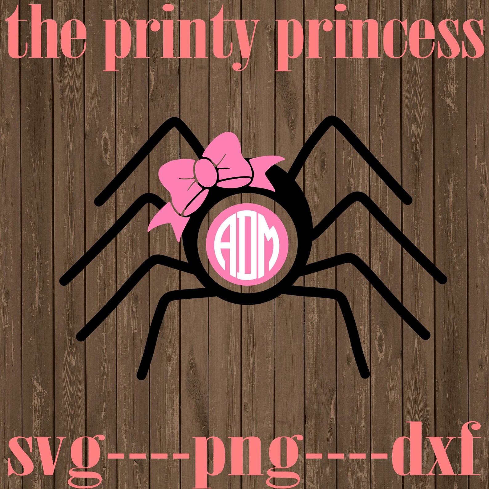 Spider Monogram Svg Halloween Svg Fall Cut File Cricut - Etsy