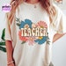 Floral Teacher PNG, Flower Teacher Png, Boho Sublimation, Png, Teacher ...