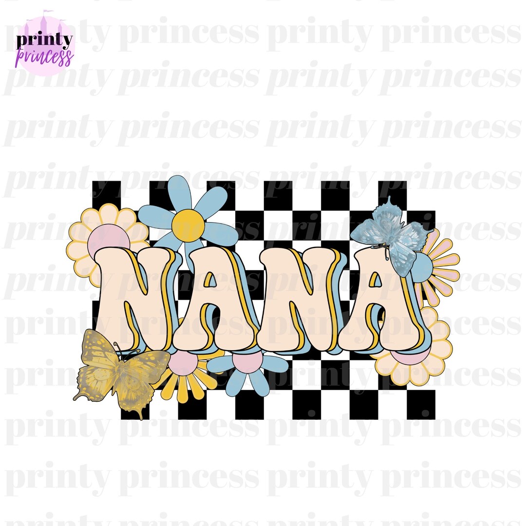 Floral Nana PNG, Retro Nana Png, Boho Sublimation, Png, Grandma Png, Mothers Day PNG, Mom ...