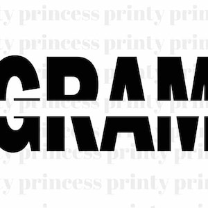Gram SVG, PNG, Split Gram Frame Svg, Mother's Day Svg, Mom Cut File ...