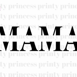 Mama SVG, PNG, PDF Split Mama Frame Svg, Mother's Day Svg, Mom Cut File ...
