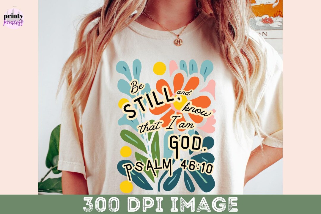 Christian Floral Shirt PNG | Trendy Modern Faith Design | Inspirational ...