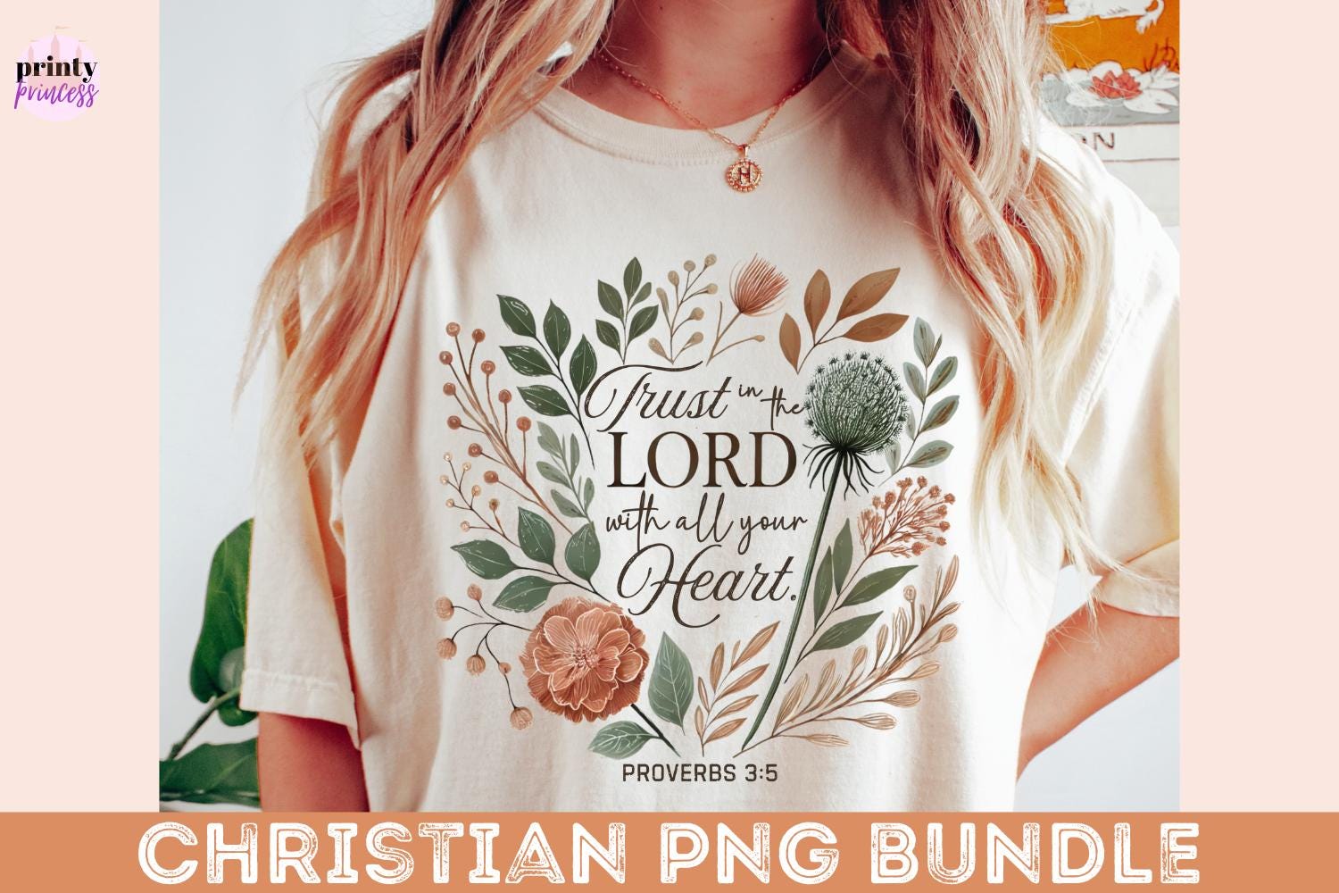 9 Christian Boho Floral PNG Designs | Inspirational Bible Verse Quote ...
