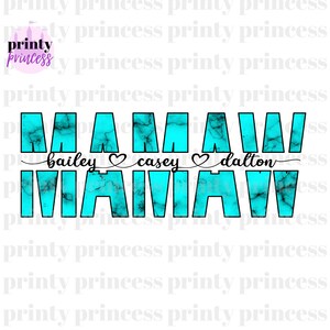 Mamaw PNG, Split Mamaw Frame Png, Mother's Day Png Bundle, Mom ...